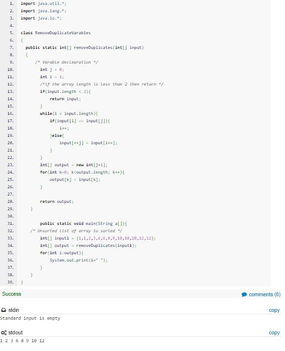 Remove Duplicate Integer Variables In An Array And Sort Properly Sourcecodester 4773